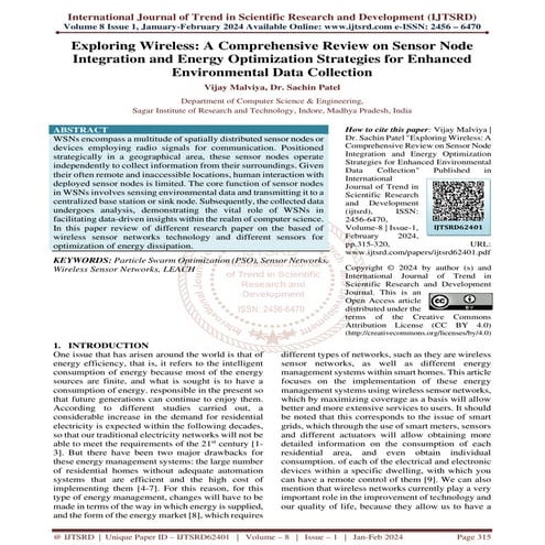 Exploring Wireless A Comprehensive Review On Sensor Node Integration And Energy Optimization