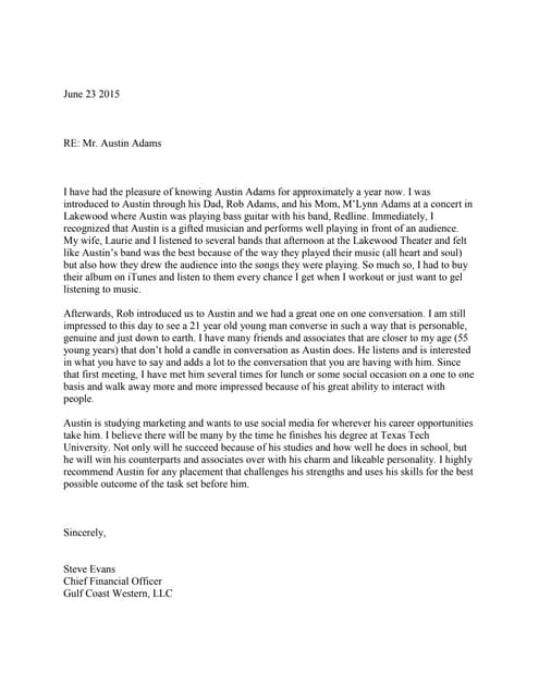 Catania Reference Letter | PDF