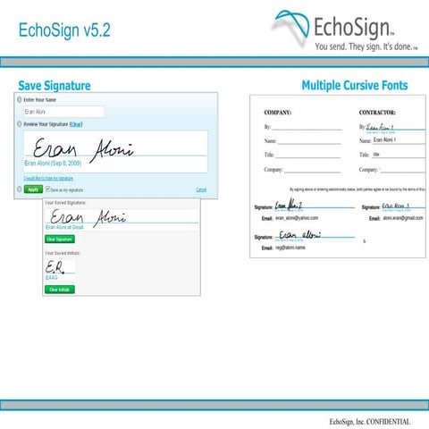 Echo Sign E-Signature User Guide - Sign in Seconds | PDF