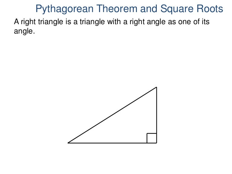 52 pythagorean theorem and square roots