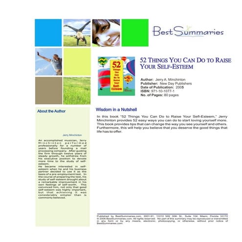 52 Things You Can Do to Raise Your Self-Esteem | PDF