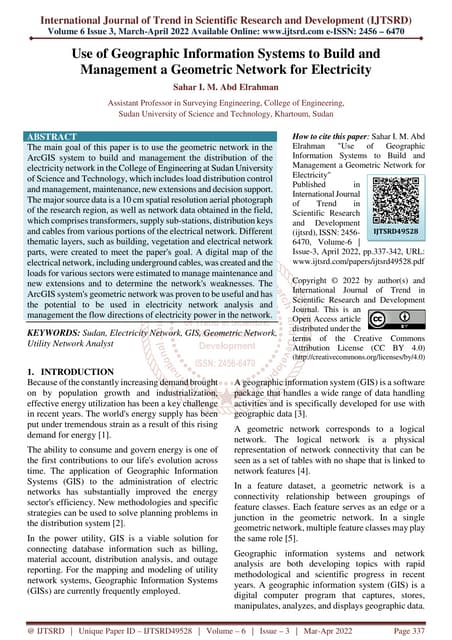 Applications of GIS in Electrical Power System | PPTX | Civil ...