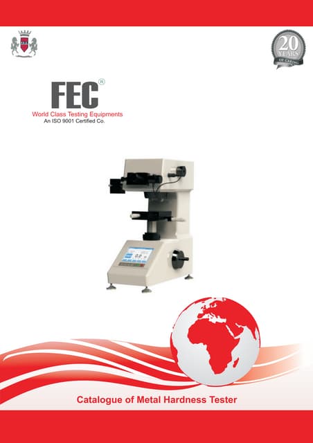 Testing/Manufacture/metal hardness tester 2 | PDF