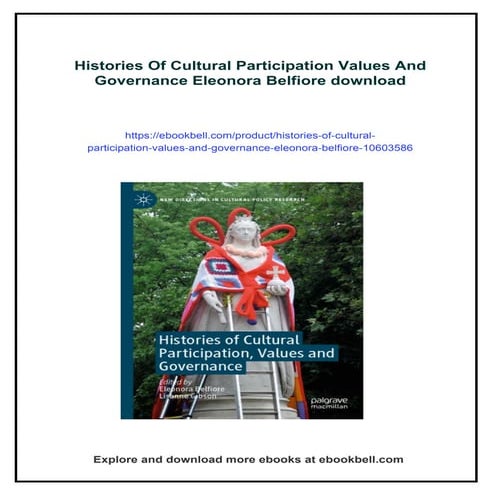 Histories Of Cultural Participation Values And Governance Eleonora ...