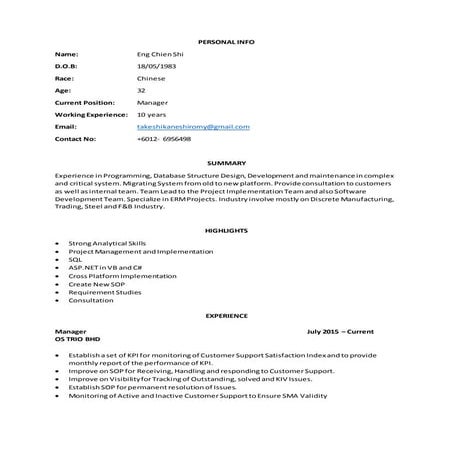 Philip Aitken CV 25-7-16 | PDF