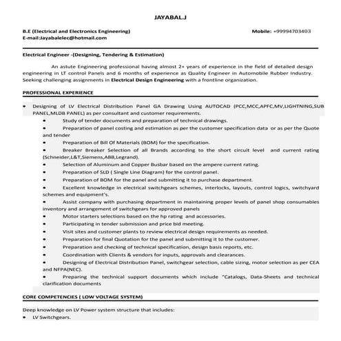 jay-resume | DOC | Civil Engineering Industry | Industries