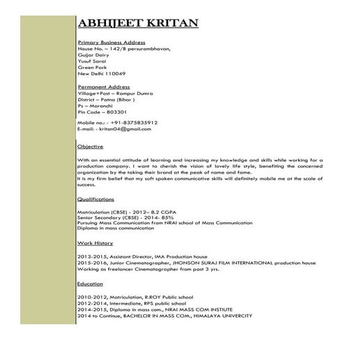 Abhijeet resume | PDF