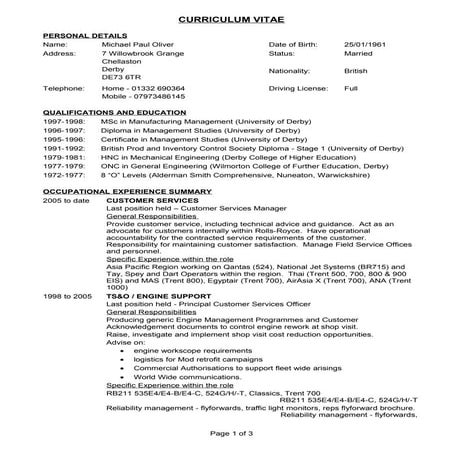 MPO CV - Sept 16.DOC | Business | Business and Finance