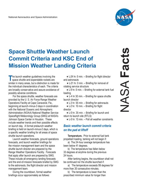 Nasa - national aeronautics and space administration