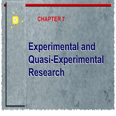 quasi experimental research | PPT