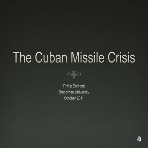 Cuban Missile Crisis Slide Show | PPTX