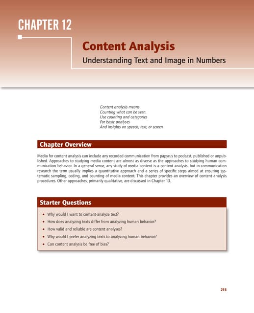 Content analysis research | PPTX