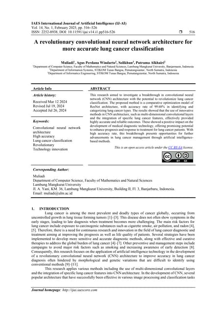 Design Of Novel Convolution Neural Network Model For Lung Cancer Detection By Using Sensitivity