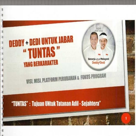 Deddy + Dedi Untuk Jabar "Tuntas" Yang Berkarakter | PDF