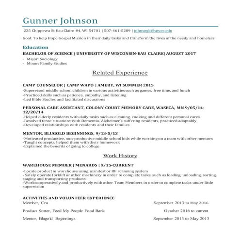 capstone resume | DOCX