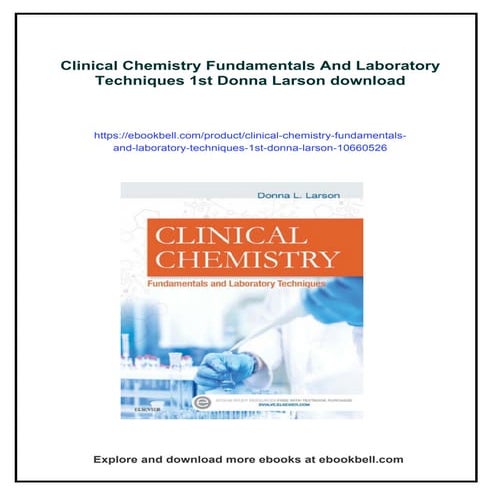 Clinical Chemistry Fundamentals And Laboratory Techniques 1st Donna ...