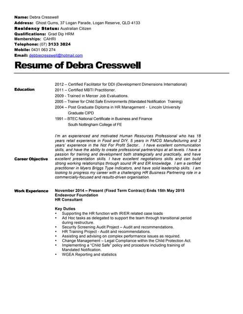 Tina's resume (1) | DOCX | Human Resources | Business