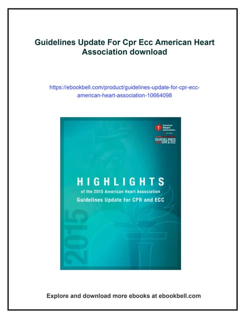 AHA ACLS BLS CPR Guideline 2020 | PDF
