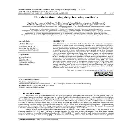 Fire Detection Using Deep Learning Methods Pdf