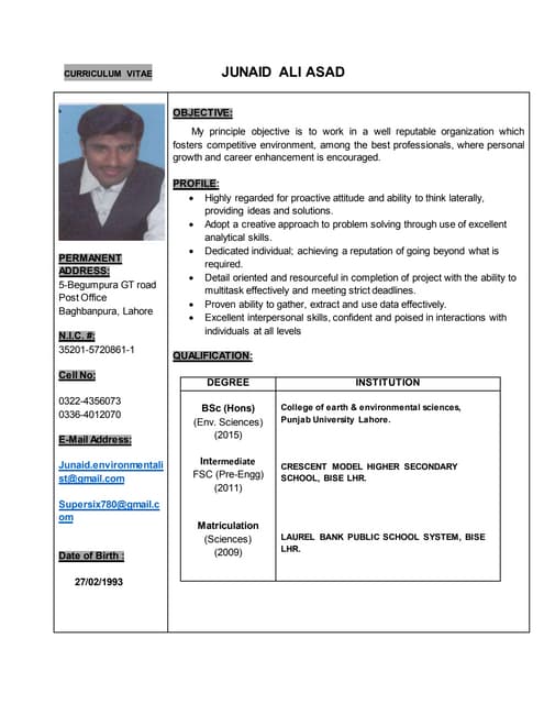 Callum Graham Reid - CV (1) | PDF