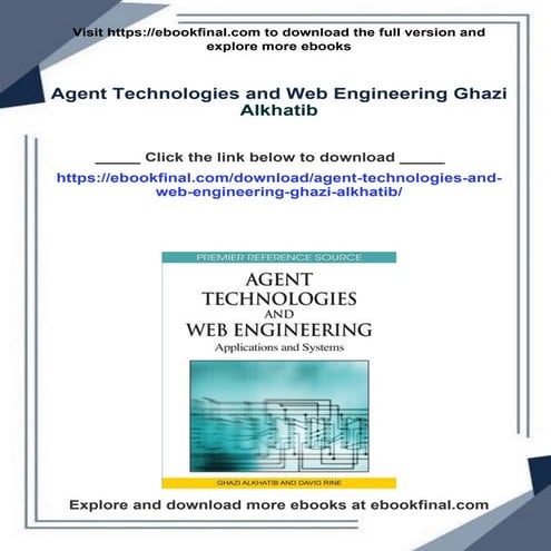 Download full Agent Technologies and Web Engineering Ghazi Alkhatib ebook all chapters | PDF