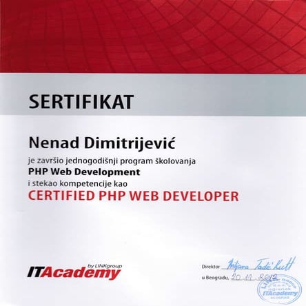 CERTIFIED PHP WEB DEVELOPER_ND | PDF