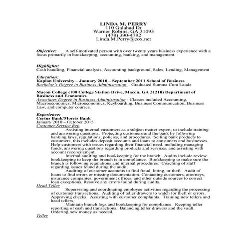 Linda.M.Perry Resume | DOC