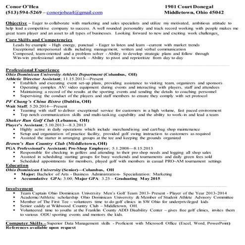 Resume Anthony DeRosa | DOCX