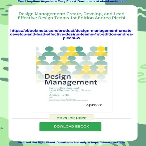 Design Management: Create, Develop, and Lead Effective Design Teams 1st ...