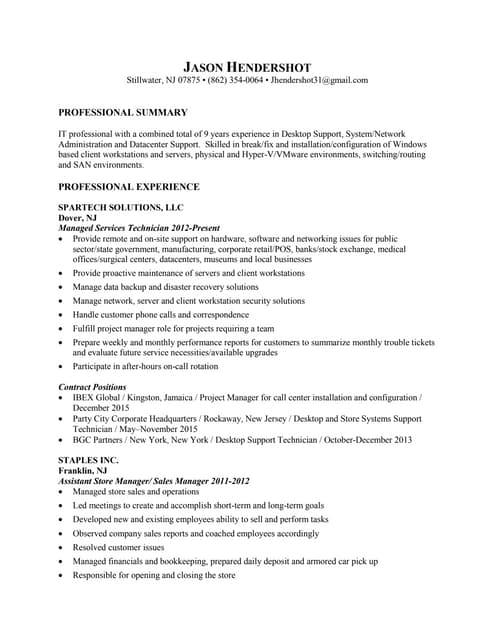 JosephRPetroResume2016Q4-2.docx | Operating Systems | Computer Software and Applications