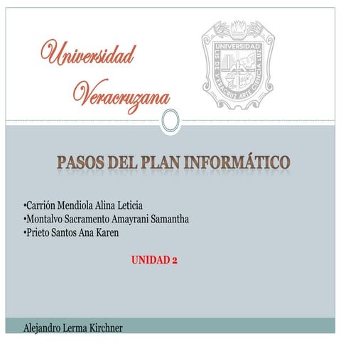 Plan Informático | PPTX