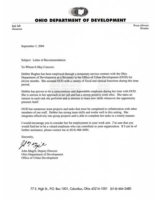 Executive Jet Letter of Recommendation | PDF
