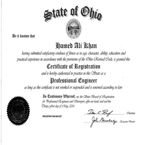 Ohio PE License | PPT