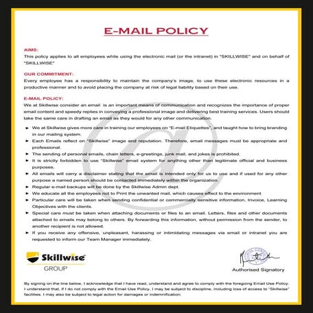 E Mail Policy | PDF