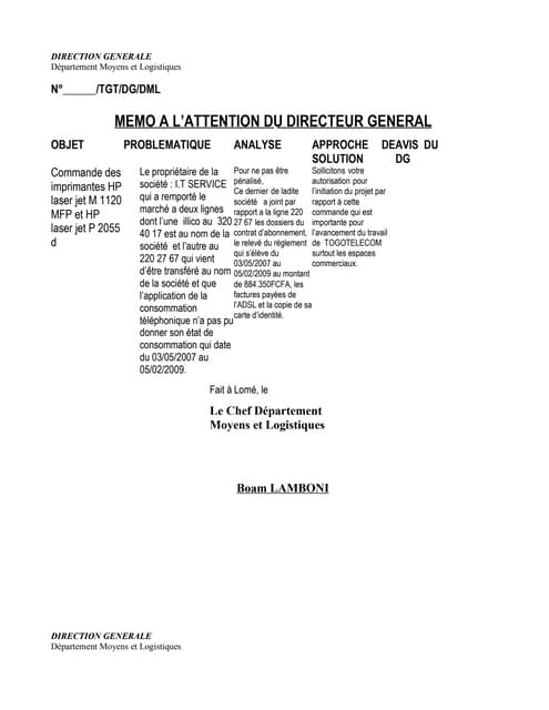 memorandum exemplu | PDF