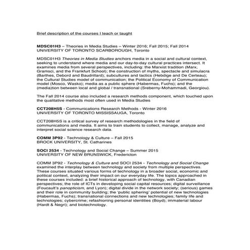 CourseDescription | PDF