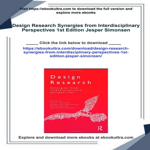 Design Research Synergies from Interdisciplinary Perspectives 1st ...