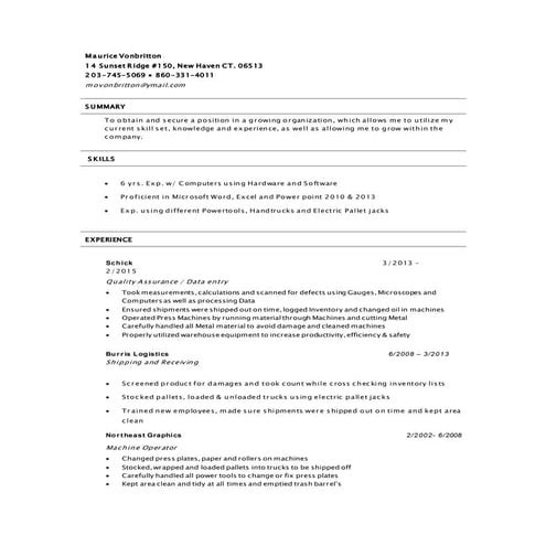 Brad's resume | DOCX