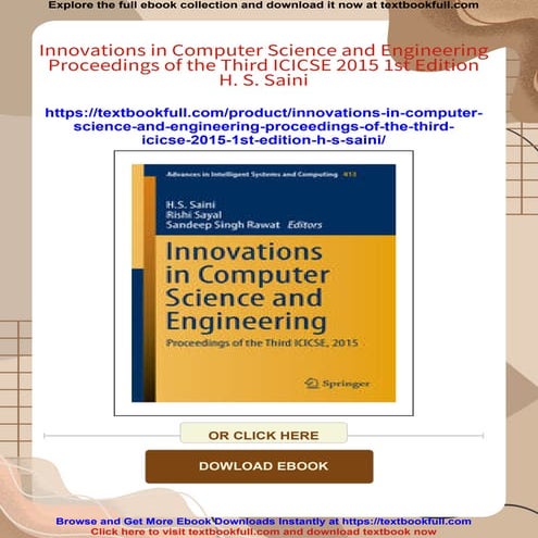 Innovations in Computer Science and Engineering Proceedings of the ...