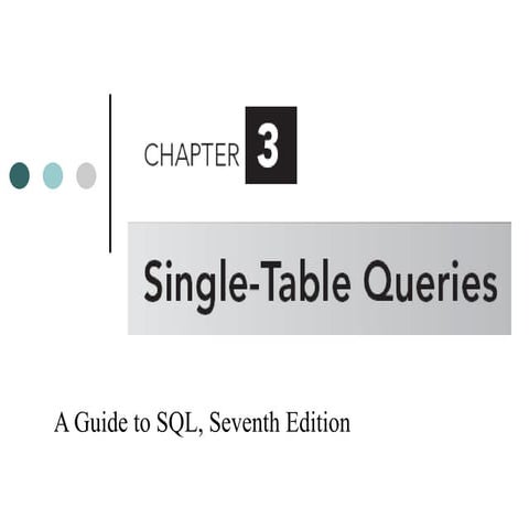 05. Single Table Query - Sistem Basis Data | PPT