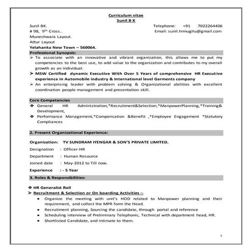 Sunil CV Dec-15 Version 2 | DOCX