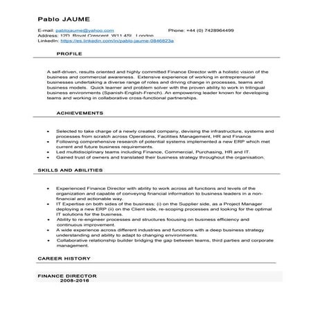 Pablo Jaume CV Jan 2017 | PDF