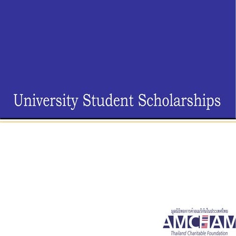 Student Scholarship Presentation | PPT