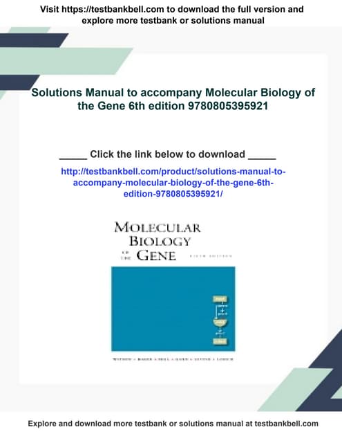 Molecular biology of DNA sequencing in vitro mutagenesis | PPTX