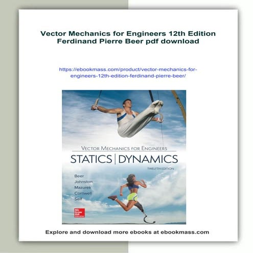 Vector Mechanics for Engineers 12th Edition Ferdinand Pierre Beer | PDF