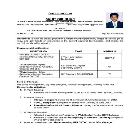 Sahit Giridhar_resume | PDF