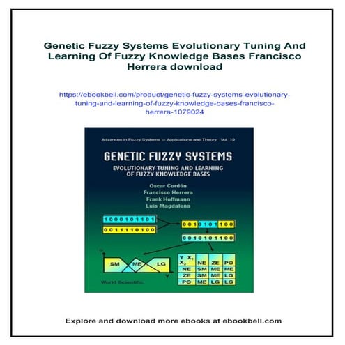 Genetic Fuzzy Systems Evolutionary Tuning And Learning Of Fuzzy Knowledge Bases Francisco ...