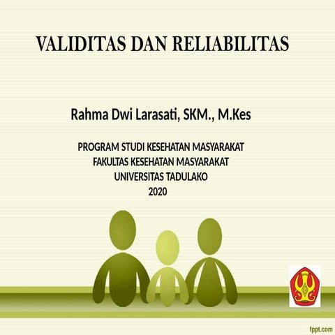 Uji Validitas dan Realibilitas SPSS dan Contoh | PPTX