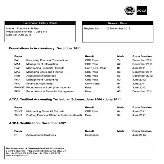ExamHistoryTranscript3594650292447537557 | PDF