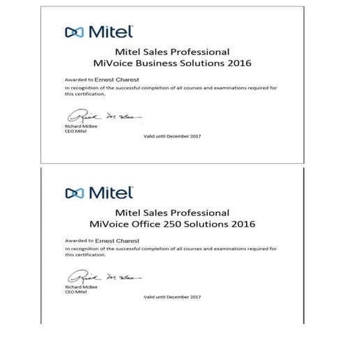 Mitel Sales Professional | PDF